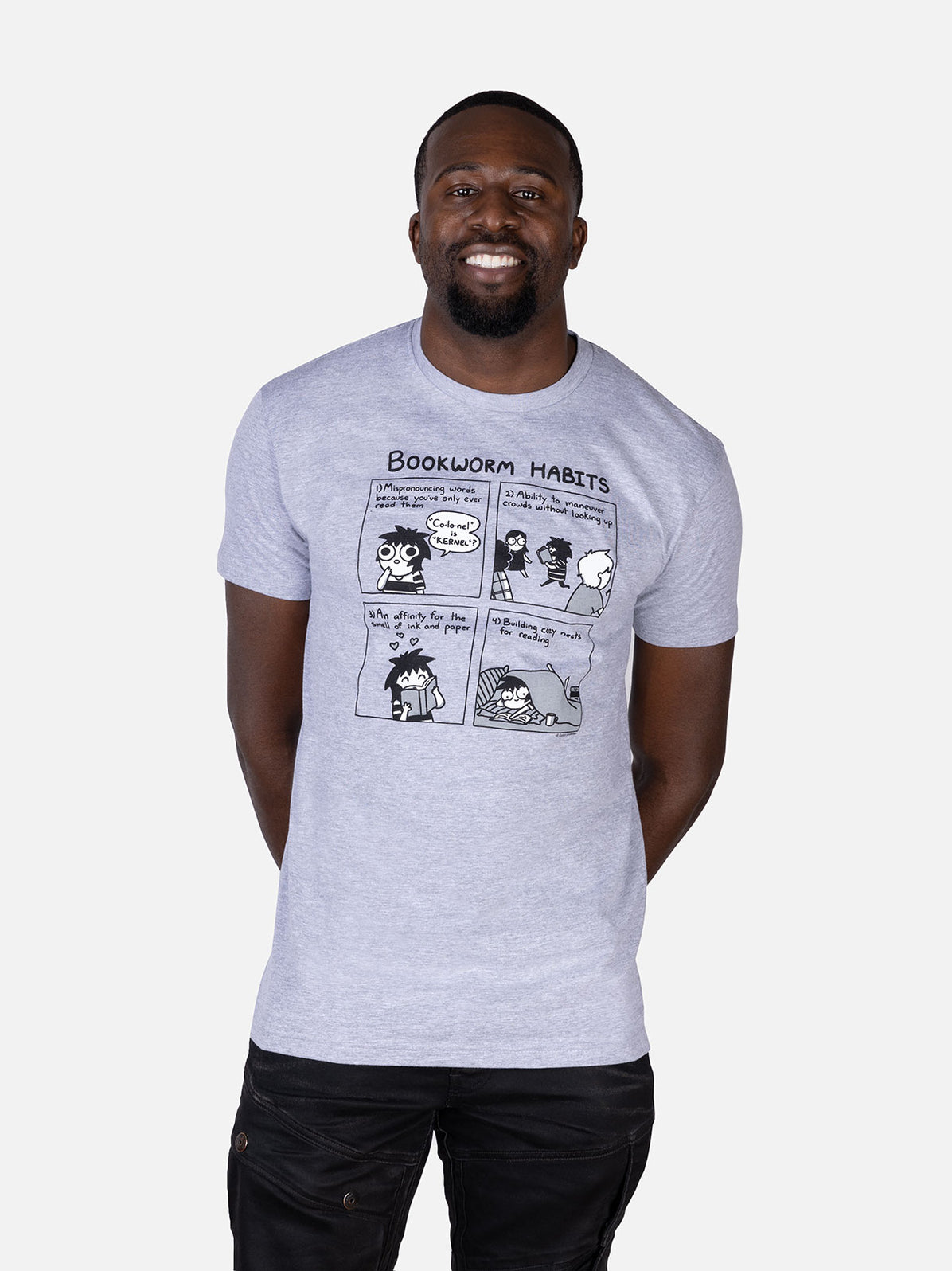 Sarah's Scribbles - Bookworm Habits unisex t-shirt — Out of Print