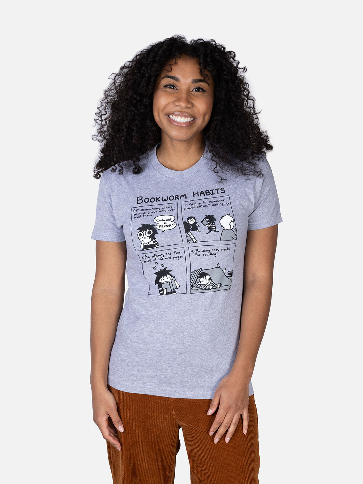 Sarah's Scribbles - Bookworm Habits unisex t-shirt — Out of Print