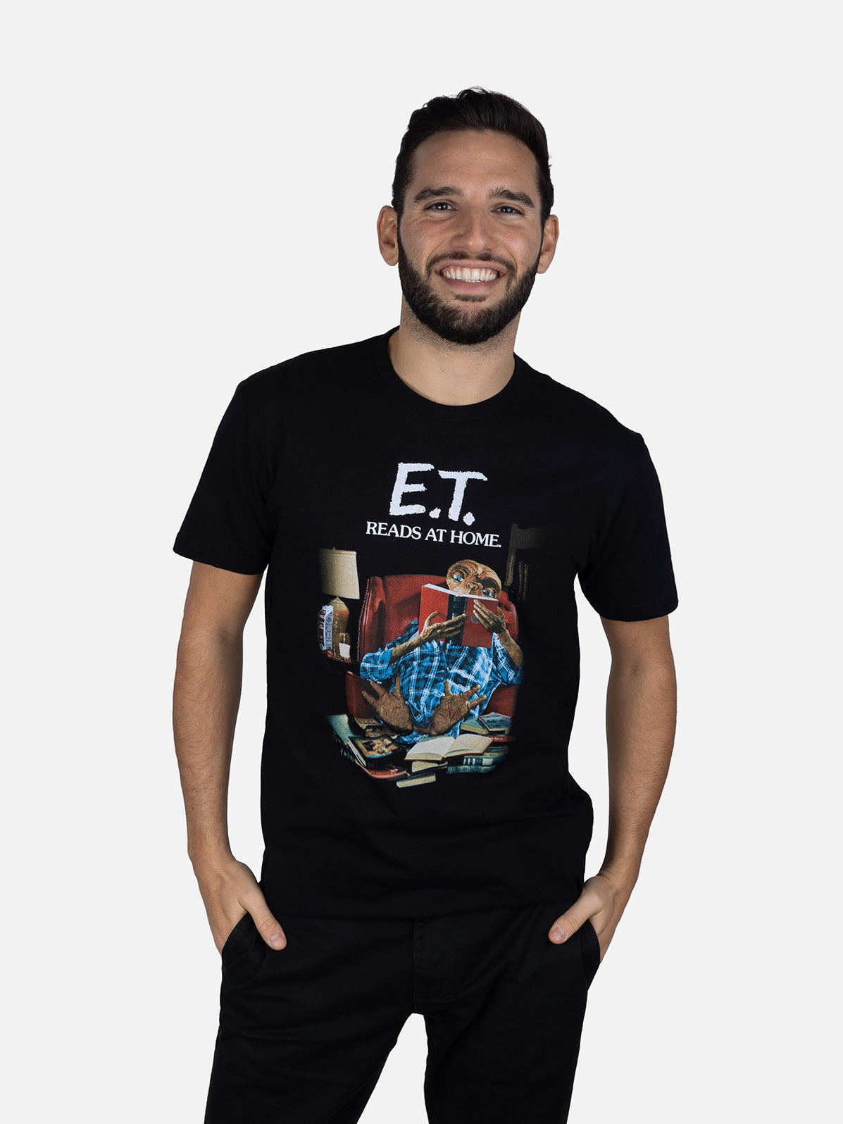 E.T. Reads at Home unisex t-shirt — Out of Print