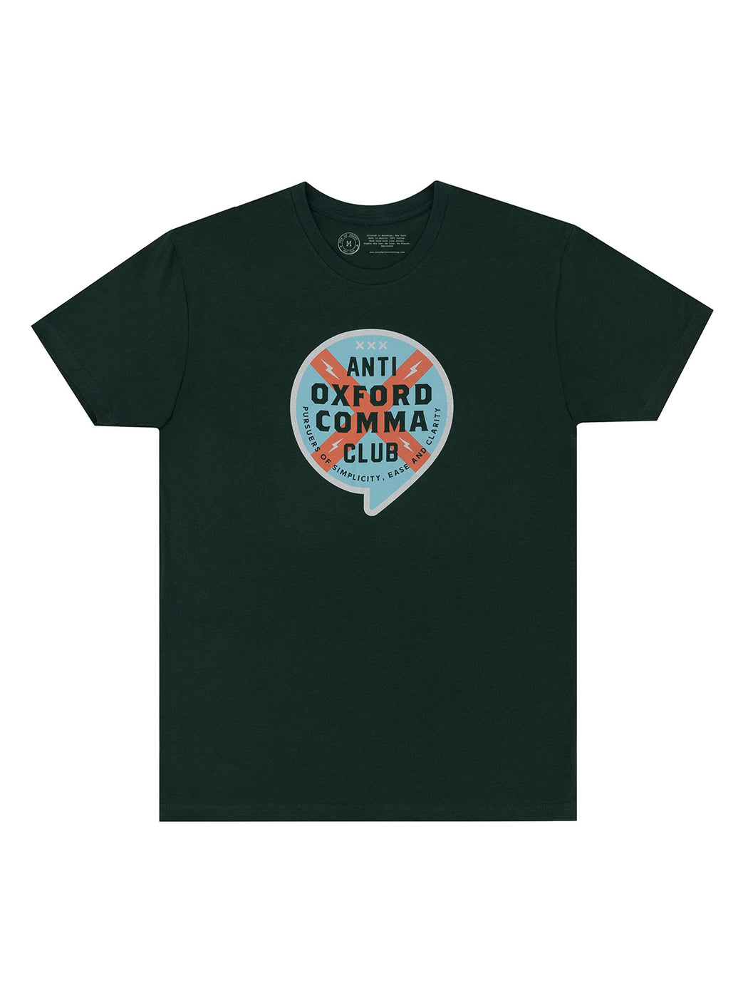 Anti Oxford Comma Club unisex t-shirt — Out of Print