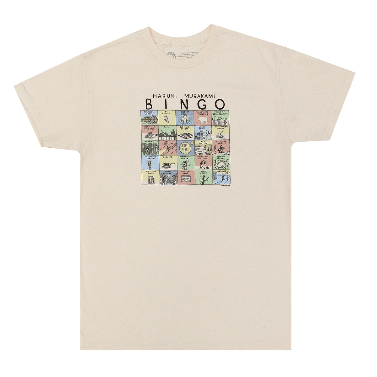 Haruki Murakami Bingo unisex t-shirt — Out of Print