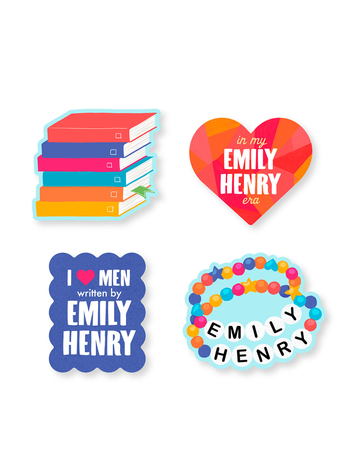 Emily Henry Stickers - Set of 4 — Out of Print