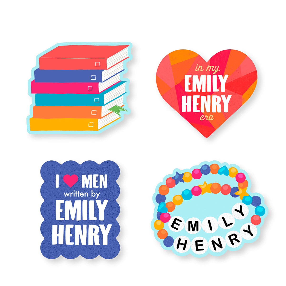 Emily Henry Stickers - Set of 4 — Out of Print