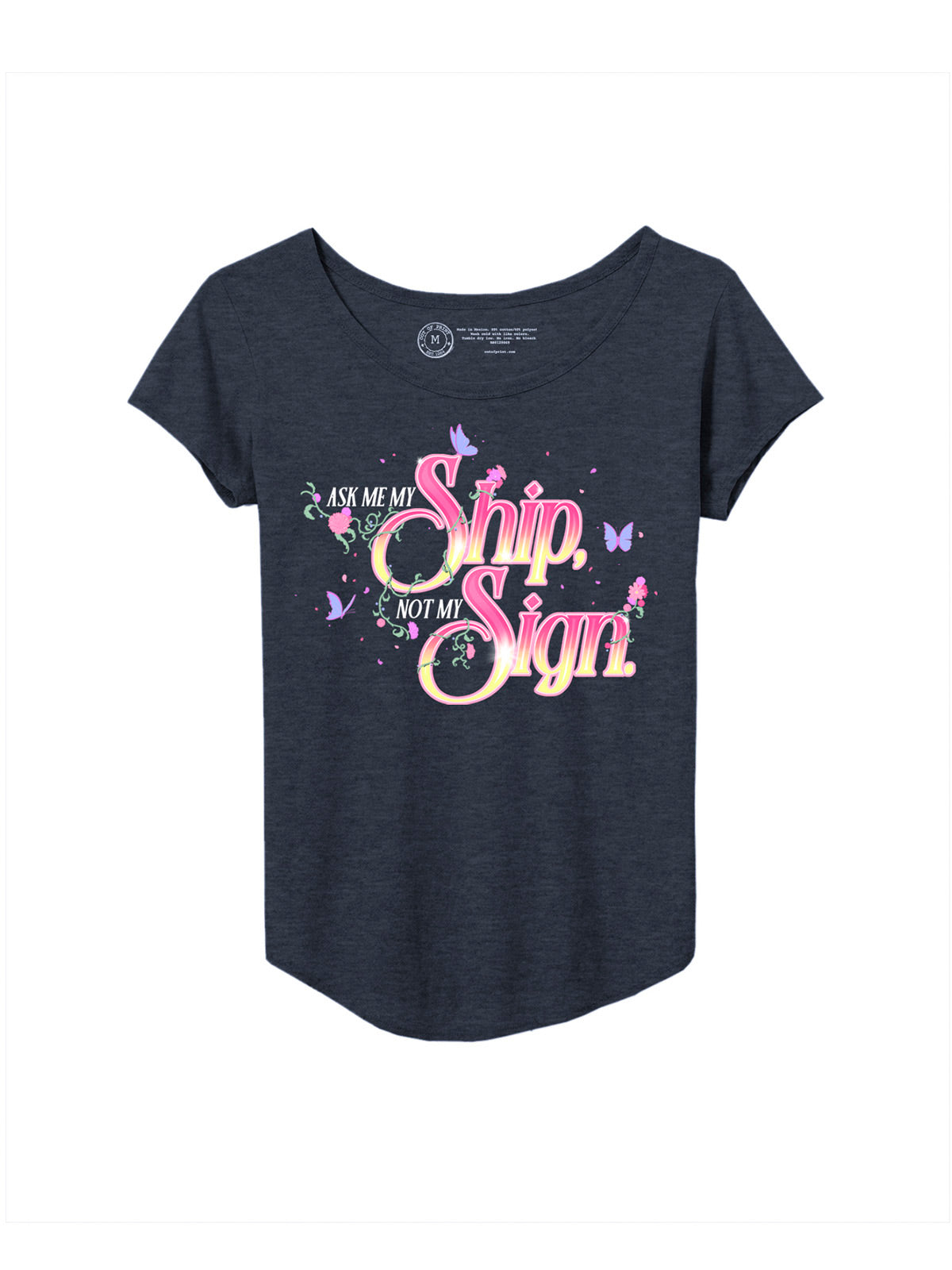 Ask Me My Ship, Not My Sign women's relaxed fit t-shirt — Out of Print