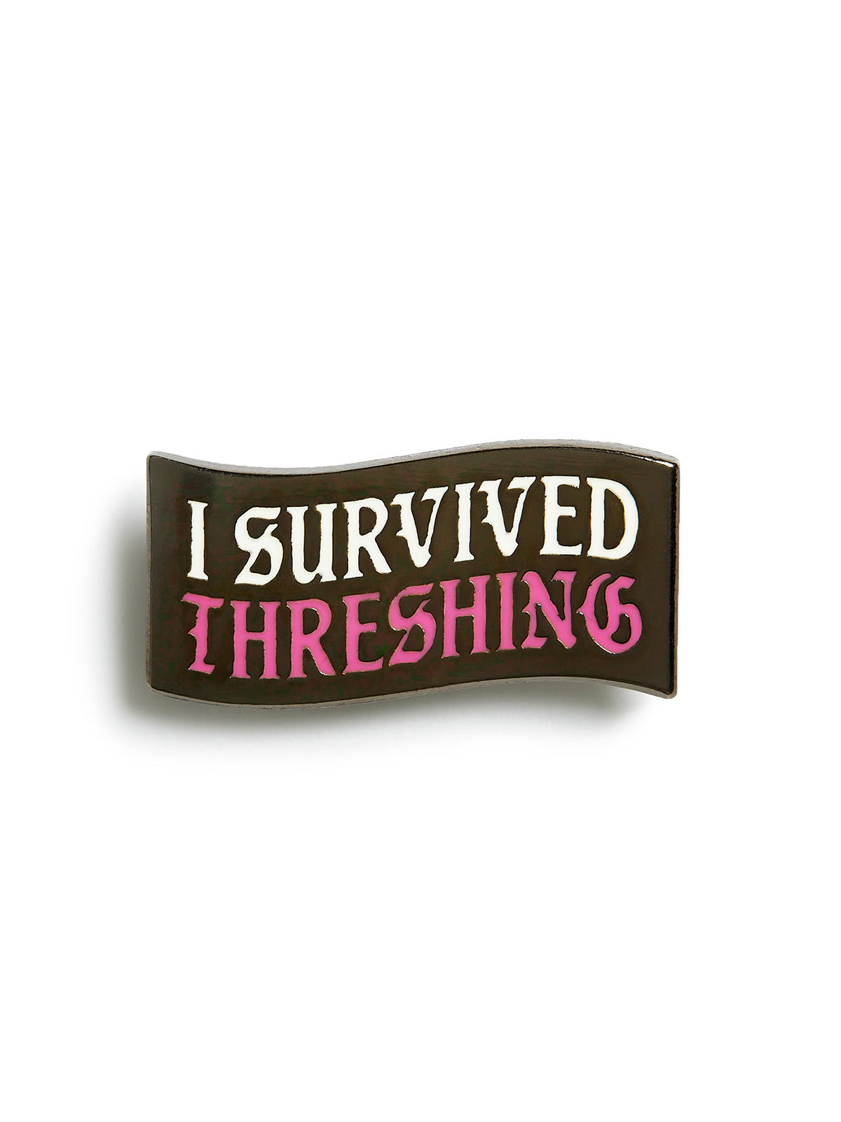 Fourth Wing: I Survived Threshing enamel pin — Out of Print