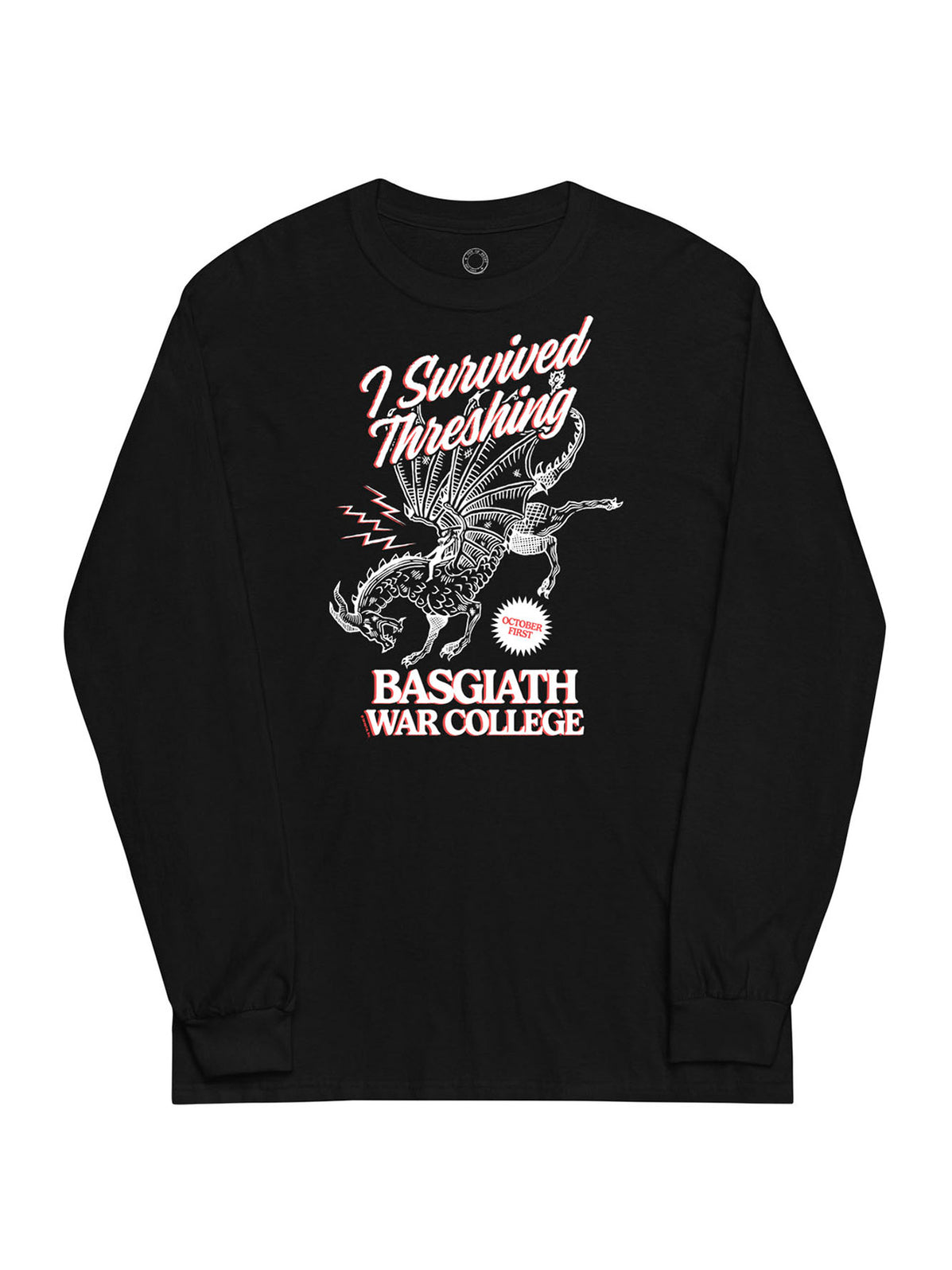 Fourth Wing: I Survived Threshing unisex long sleeve — Out of Print