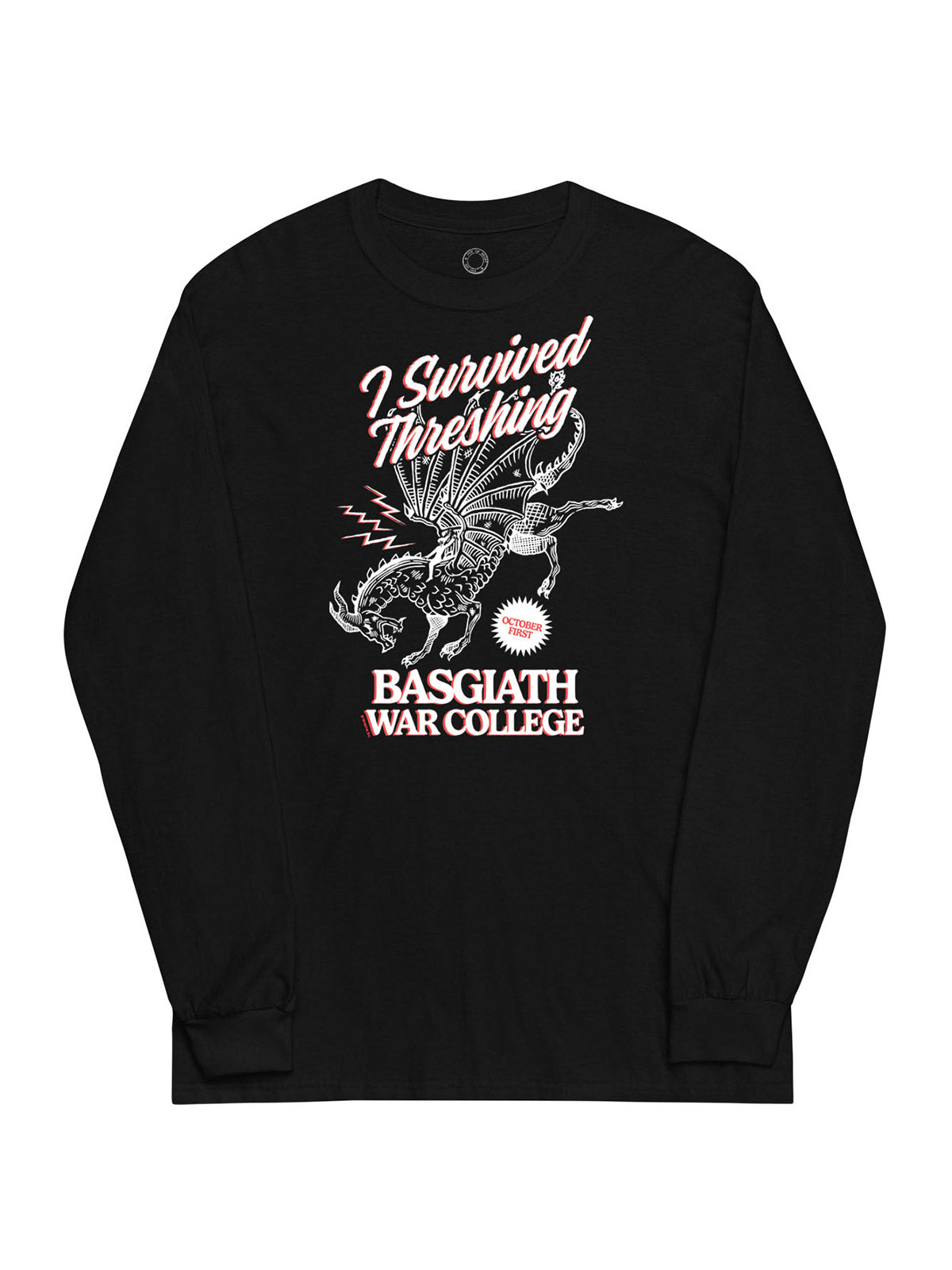 Fourth Wing: I Survived Threshing unisex long sleeve — Out of Print