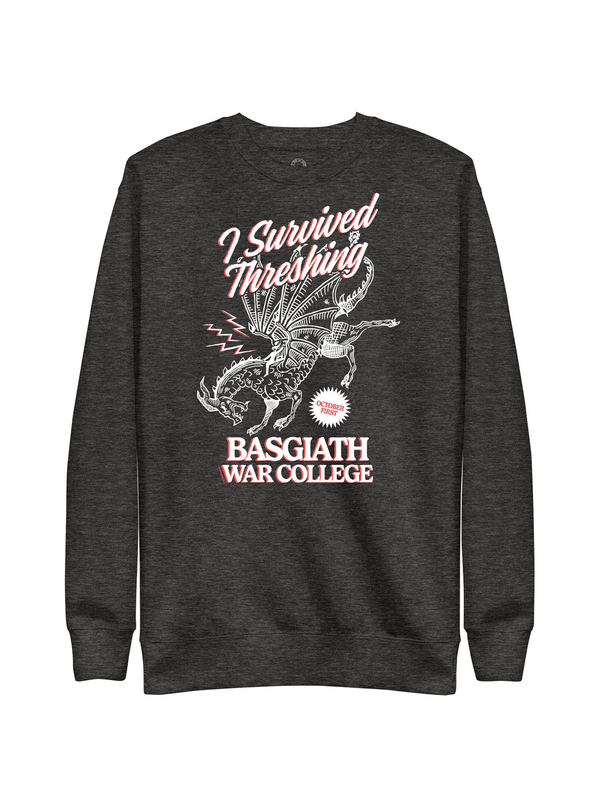 Fourth Wing: I Survived Threshing unisex sweatshirt — Out of Print