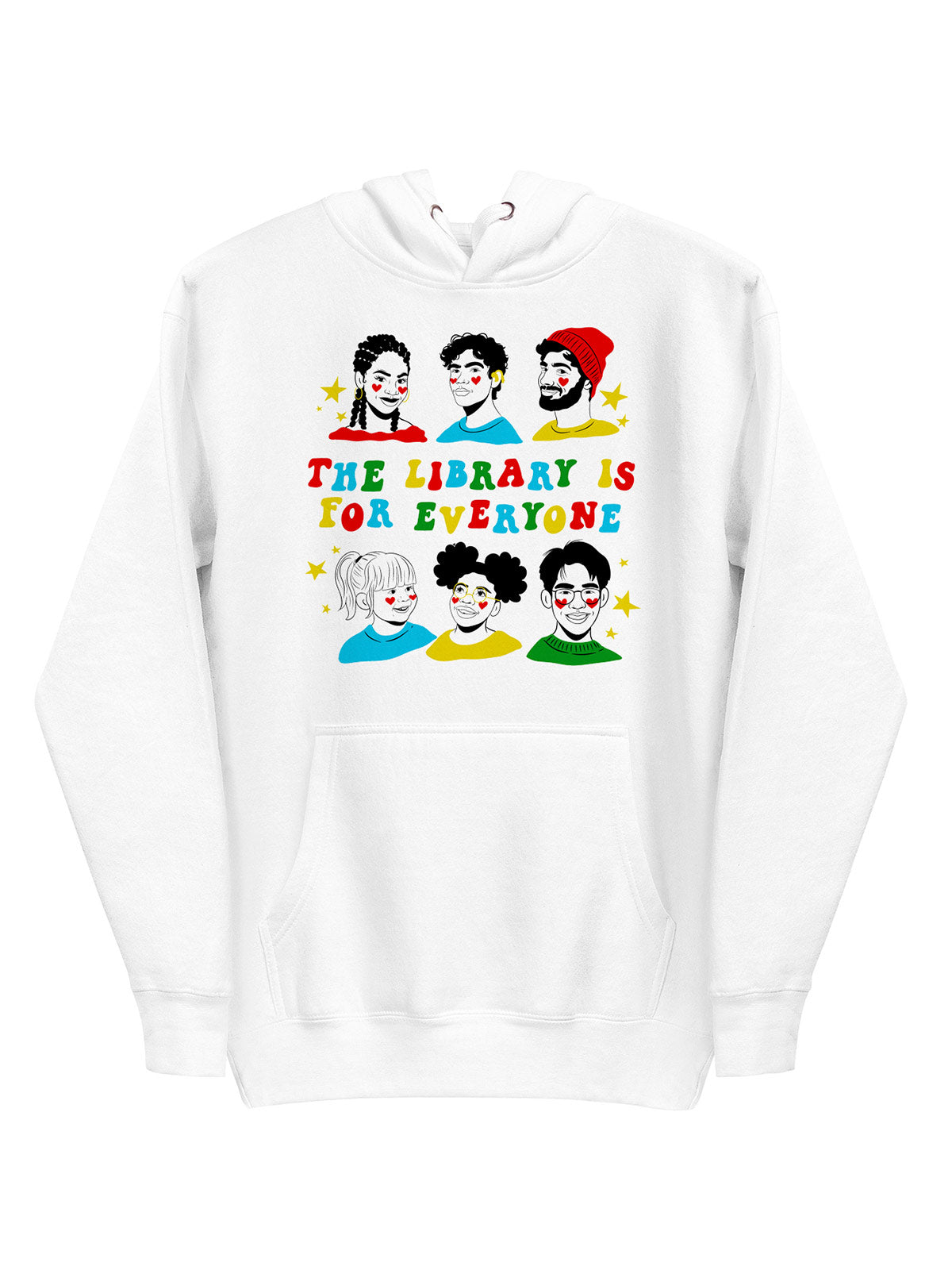 Mychal Threets: The Library is for Everyone unisex hoodie — Out of Print