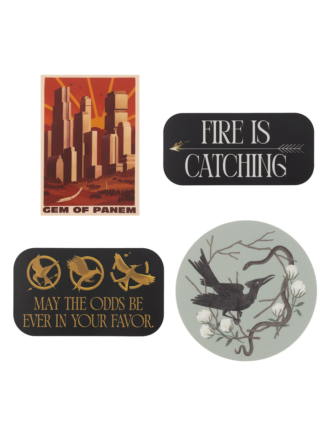 Hunger Games: Assorted Stickers - Set of 4 — Out of Print