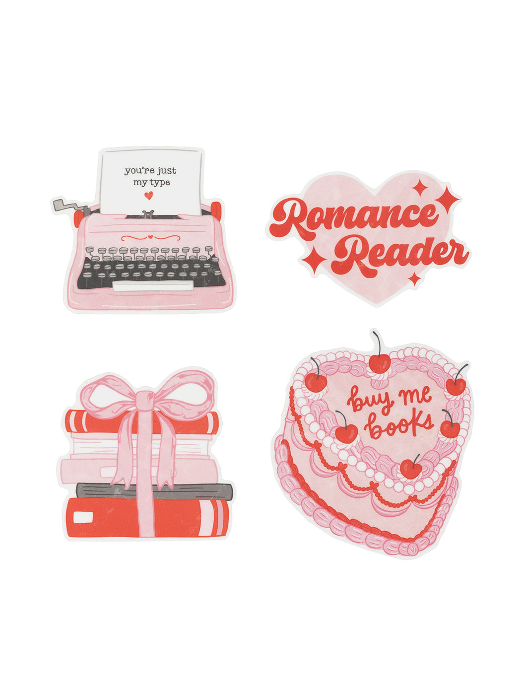 Romance Reader Stickers - Set of 4 — Out of Print