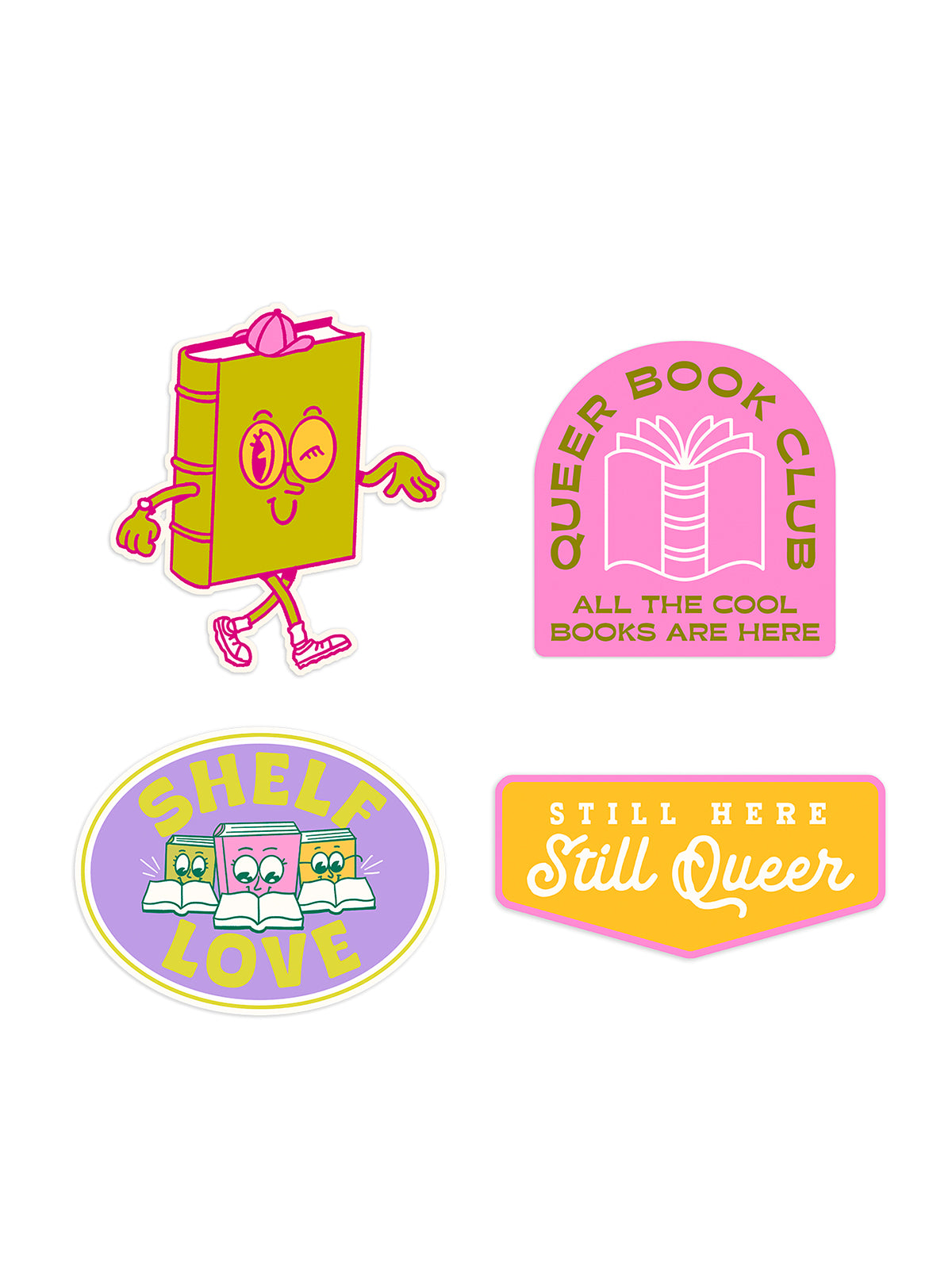 Still Here, Still Queer Pride Stickers - Set of 4 — Out of Print
