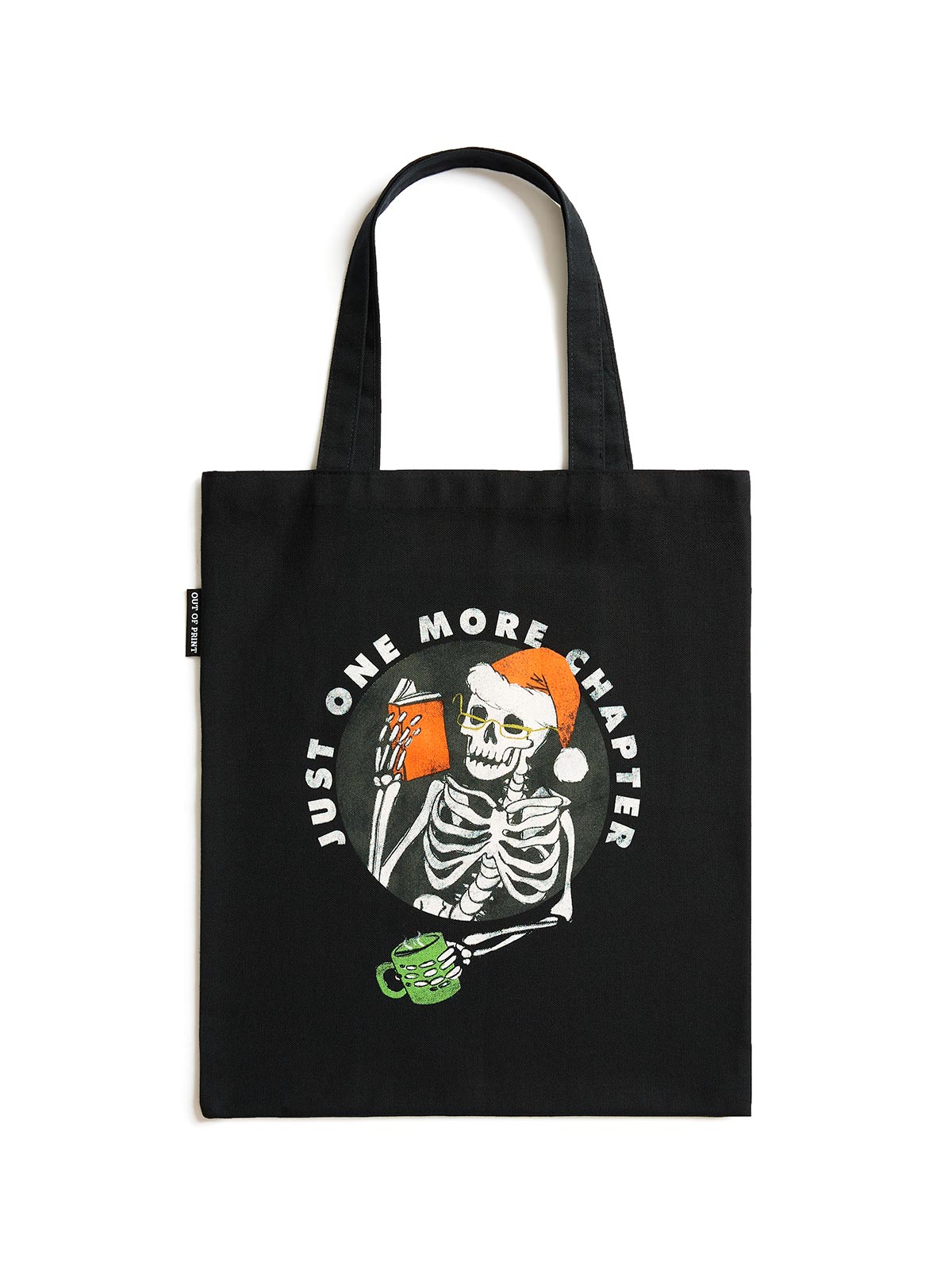 Just One More Chapter holiday tote bag — Out of Print