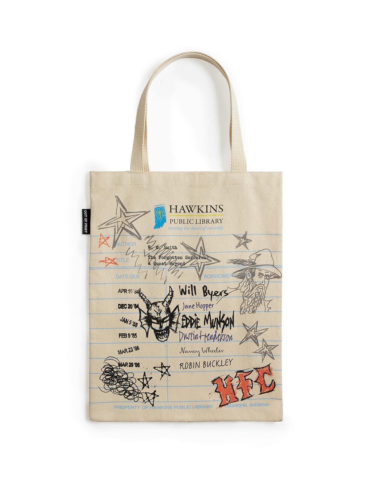 Stranger Things: Hawkins Public Library tote bag — Out of Print