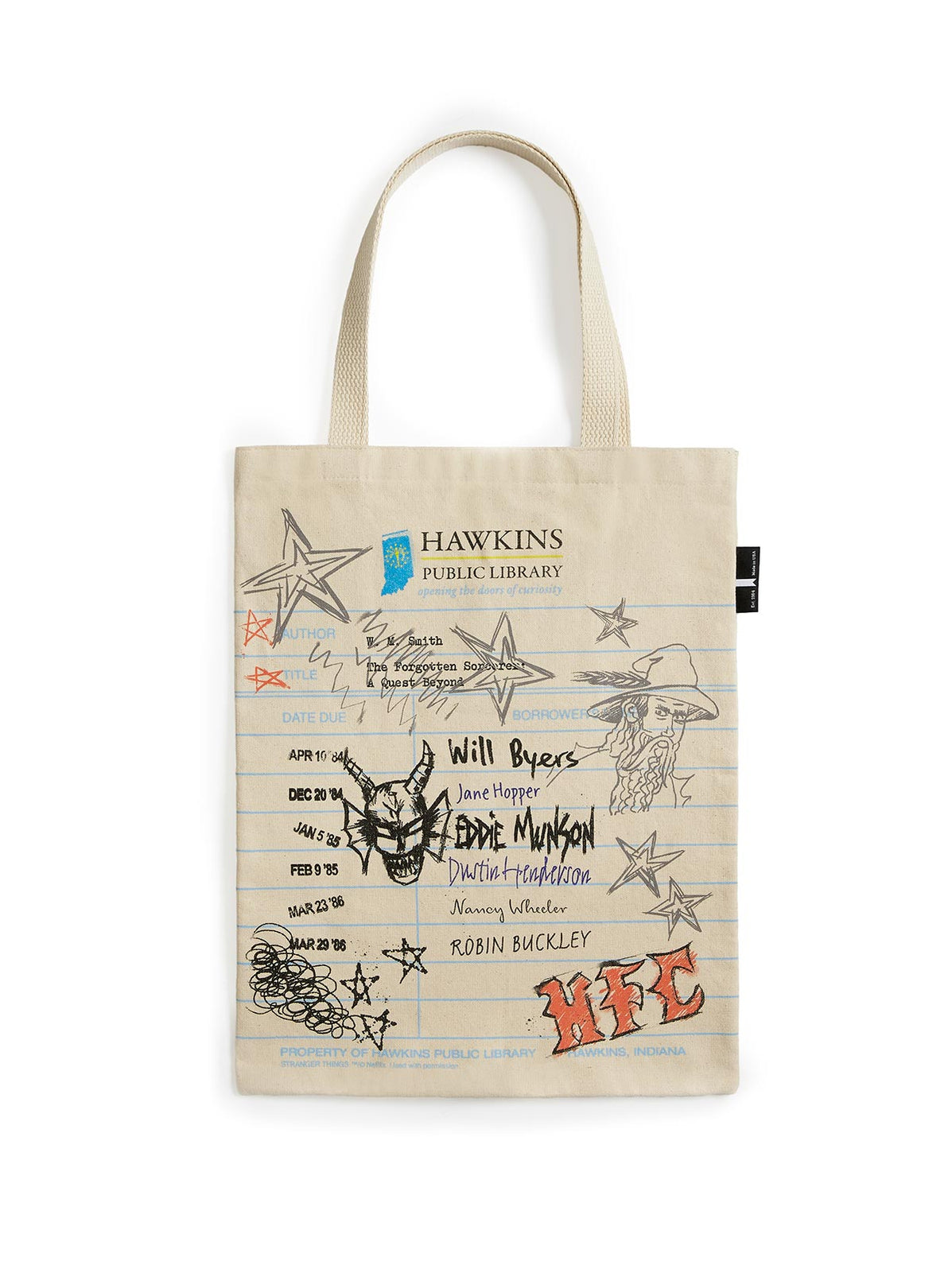 Stranger Things: Hawkins Public Library tote bag — Out of Print