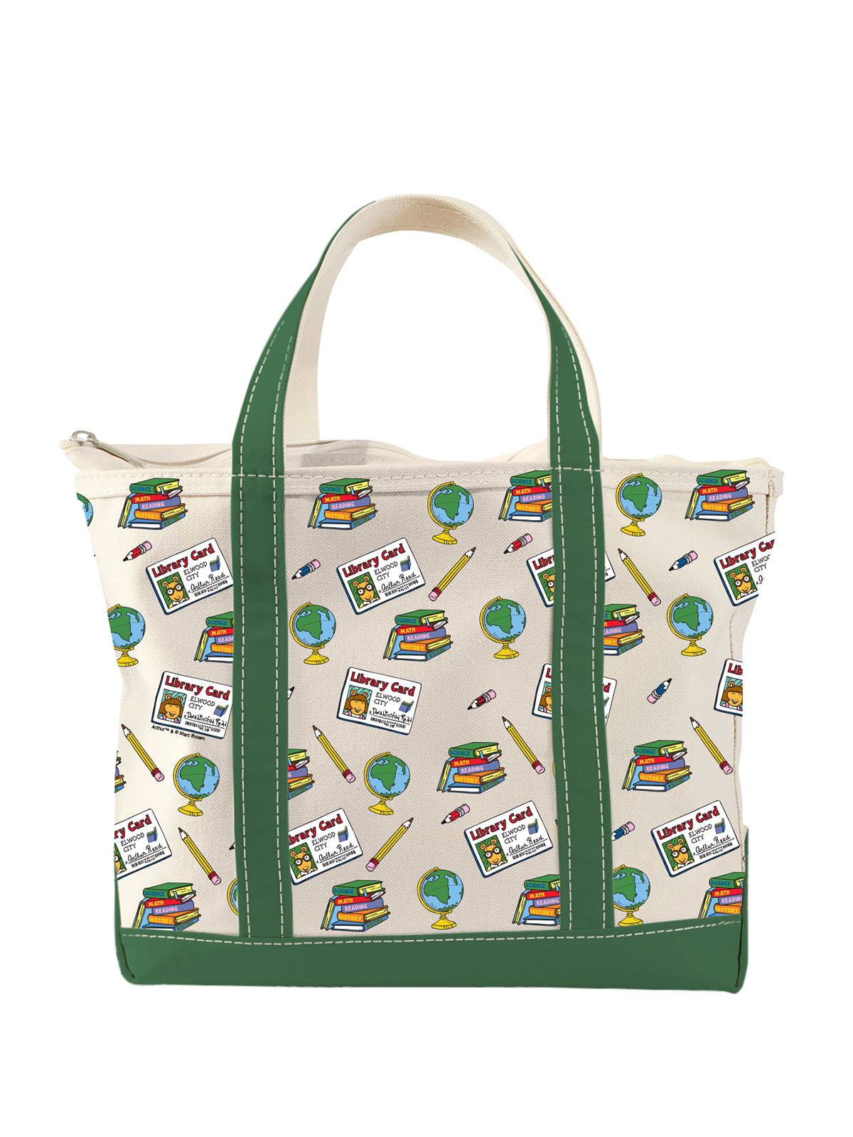 Arthur: Library Card large zippered tote — Out of Print