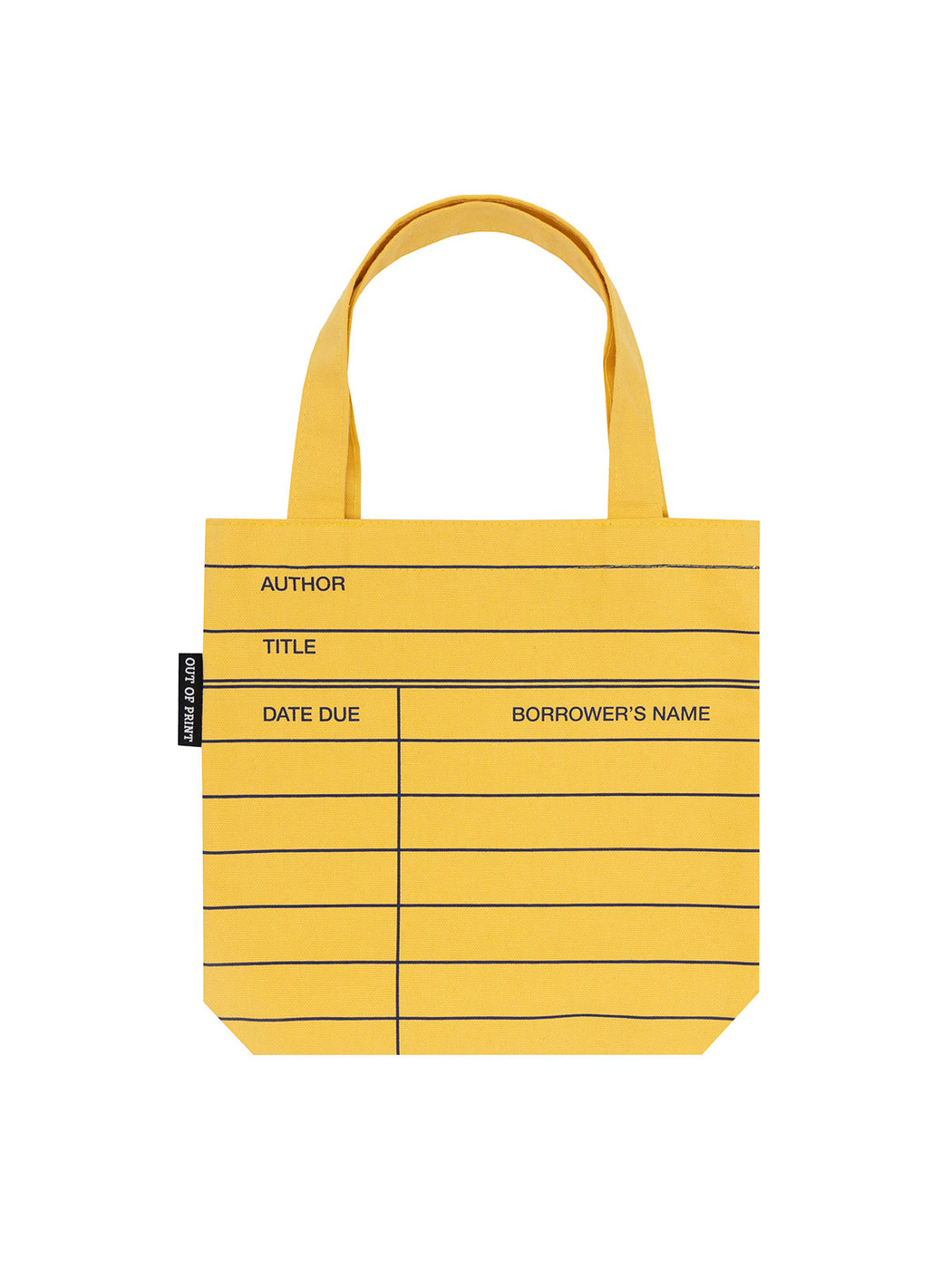 Library Card mini tote bag — Out of Print