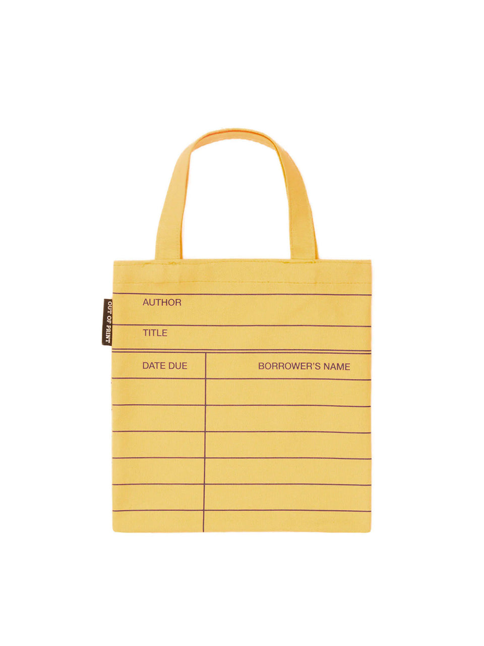 Library Card natural tote bag — Out of Print