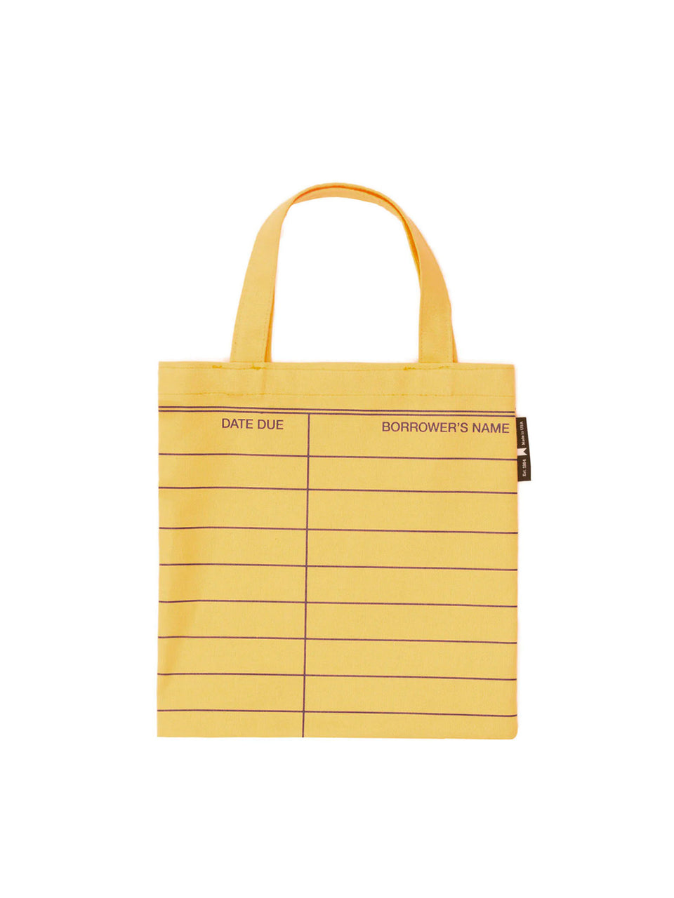 Library Card natural tote bag — Out of Print