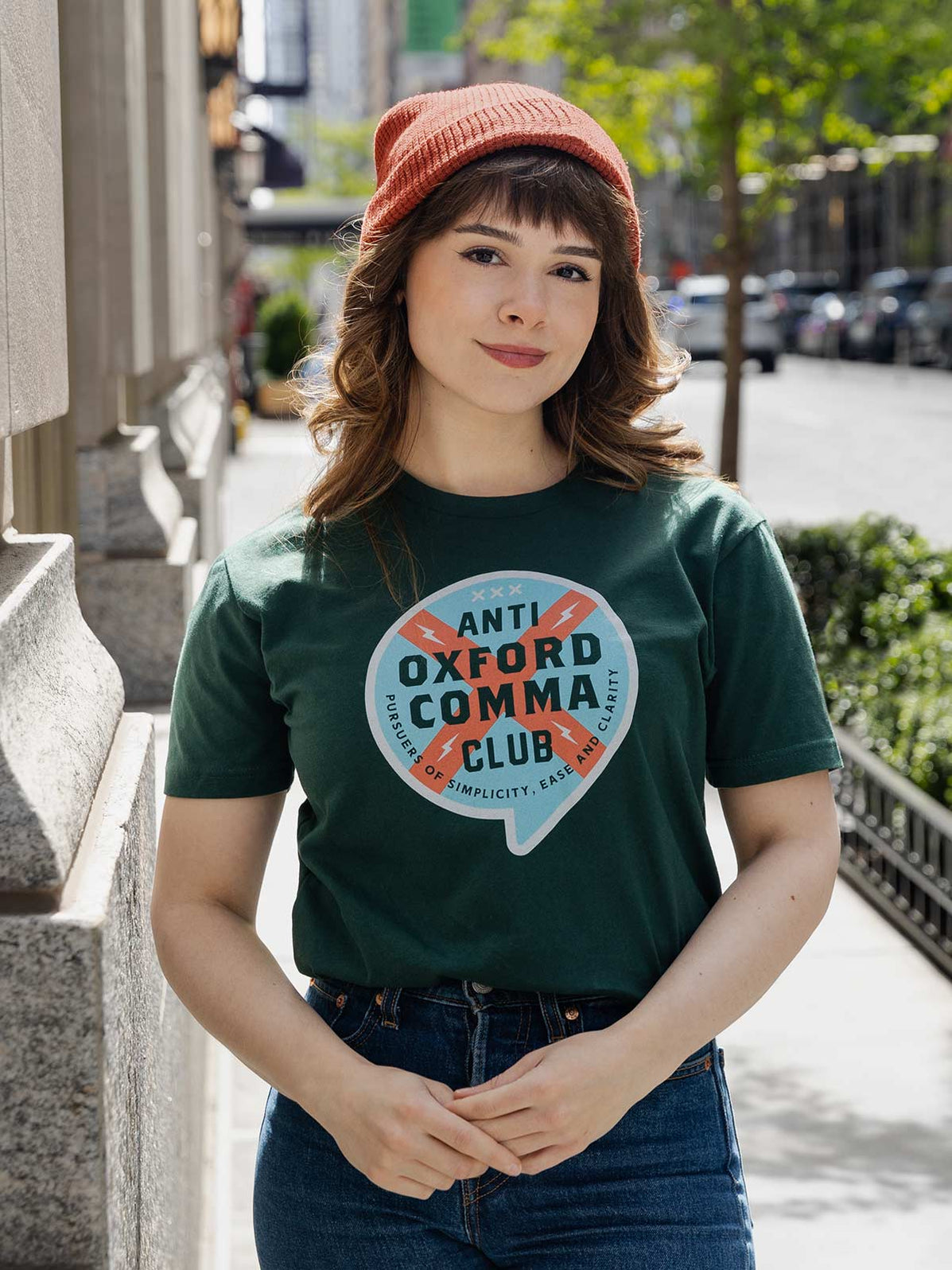 Anti Oxford Comma Club unisex t-shirt — Out of Print