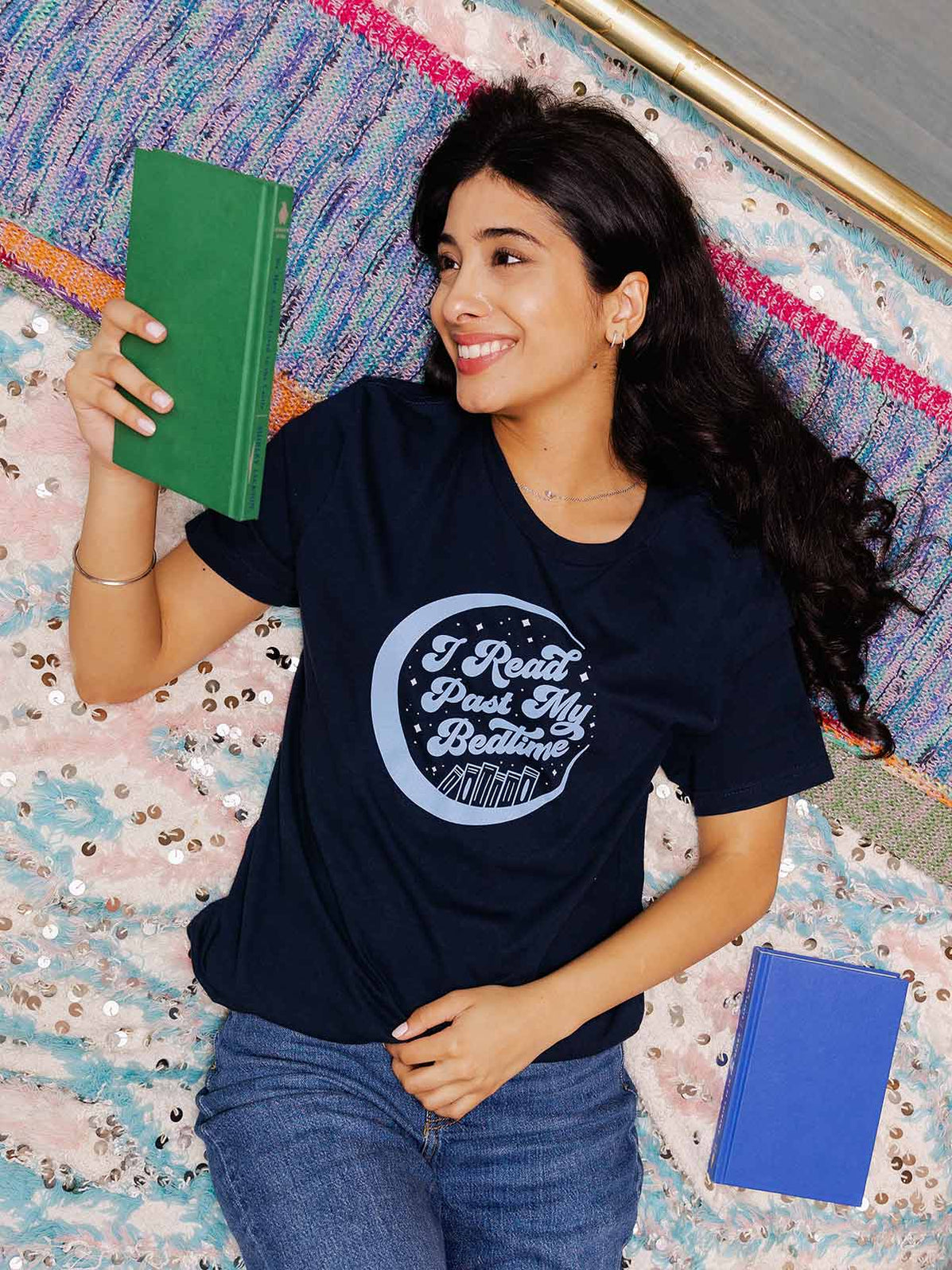 I Read Past My Bedtime unisex t-shirt — Out of Print
