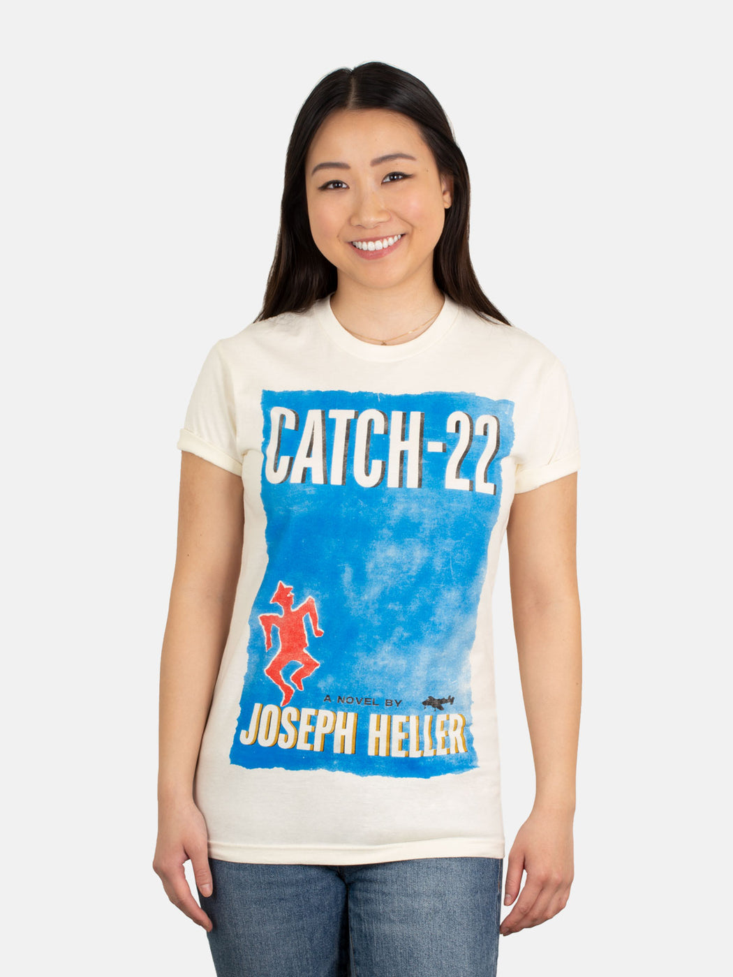 Catch-22 men's white book t-shirt — Out of Print