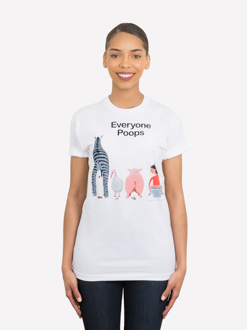 Everyone Poops unisex book cover t-shirt — Out of Print