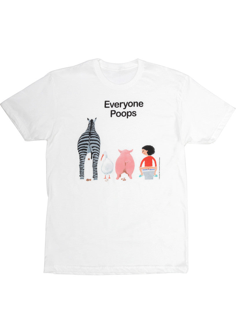 Everyone Poops unisex book cover t-shirt — Out of Print