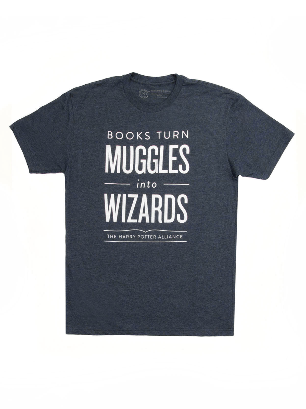Books Turn Muggles Into Wizards unisex t-shirt — Out of Print