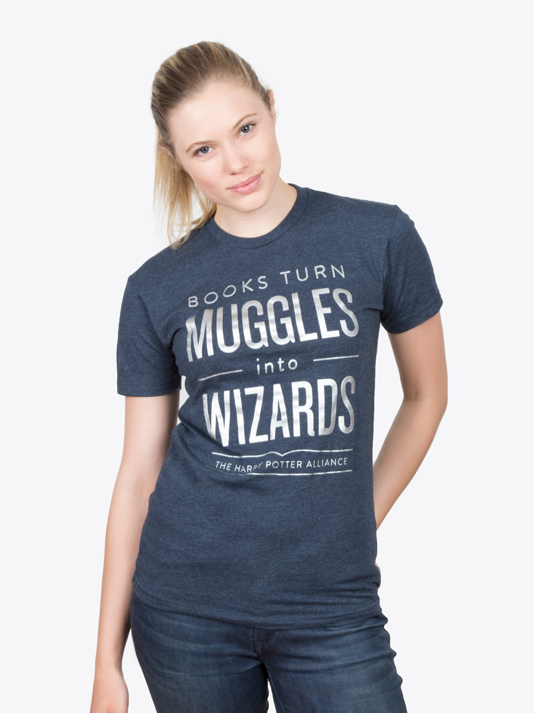 Books Turn Muggles Into Wizards unisex t-shirt — Out of Print