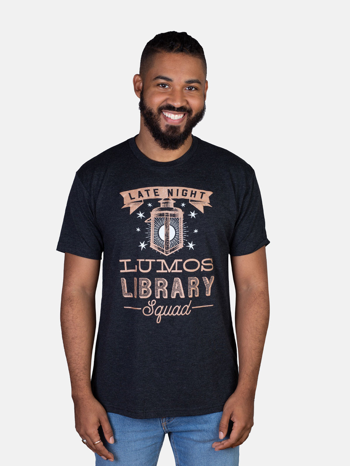 Late Night Lumos Library Squad unisex t-shirt — Out of Print
