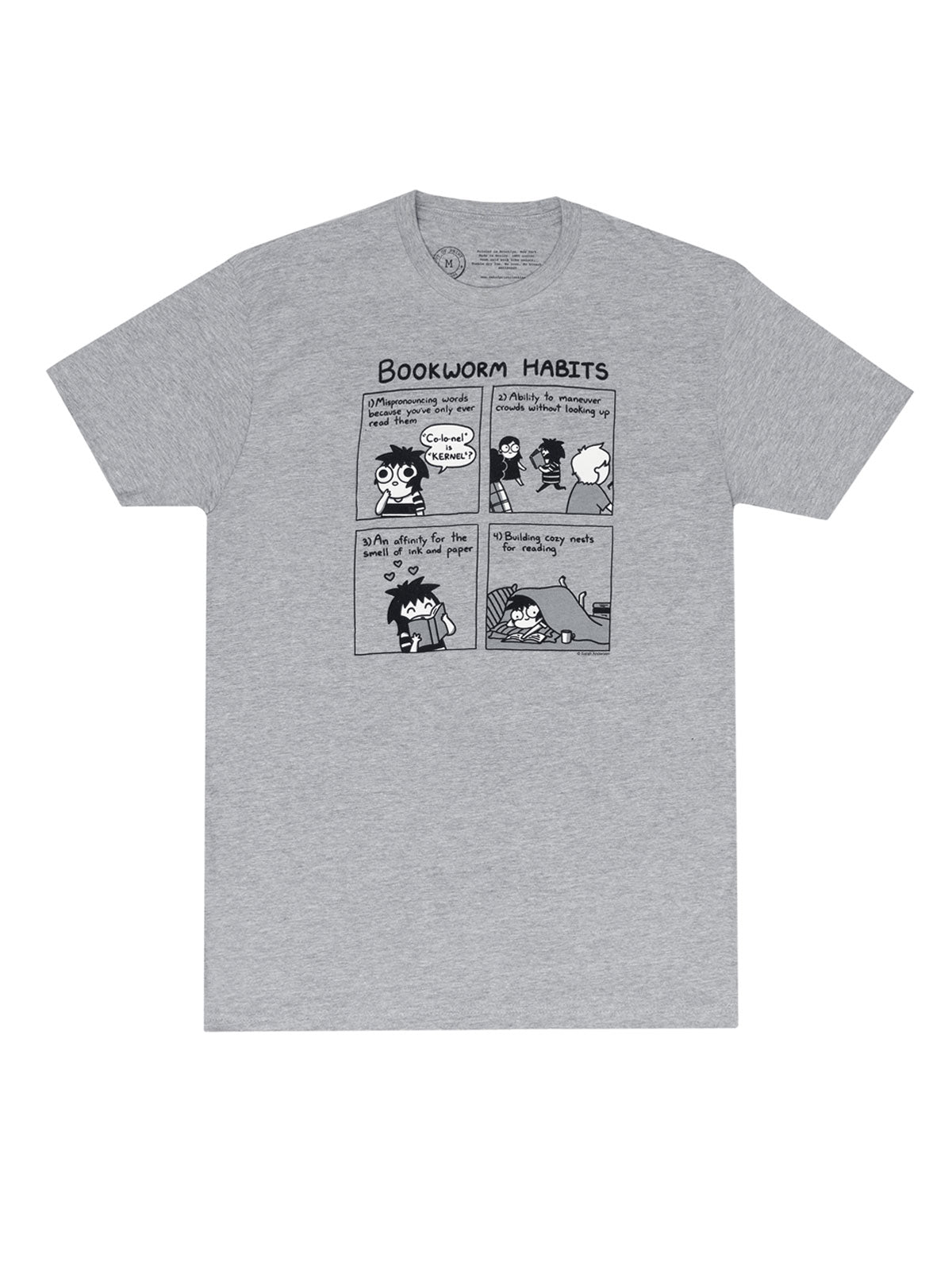 Sarah's Scribbles - Bookworm Habits unisex t-shirt — Out of Print