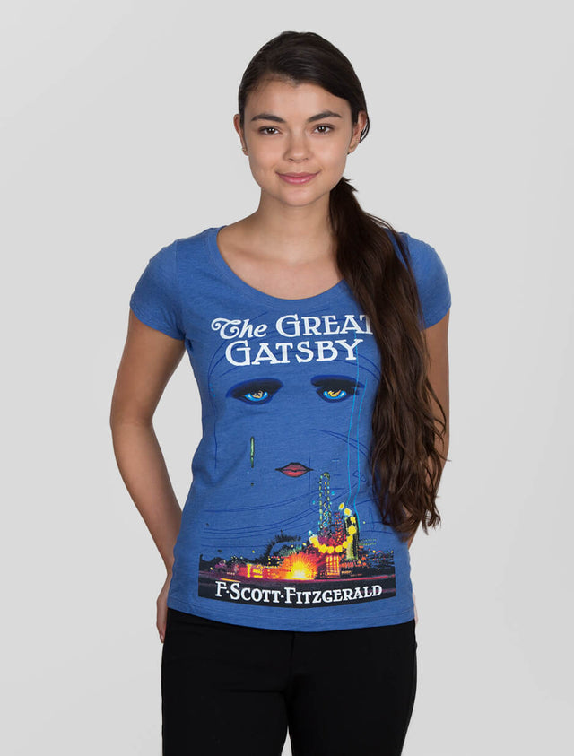The Great Gatsby unisex blue t-shirt — Out of Print