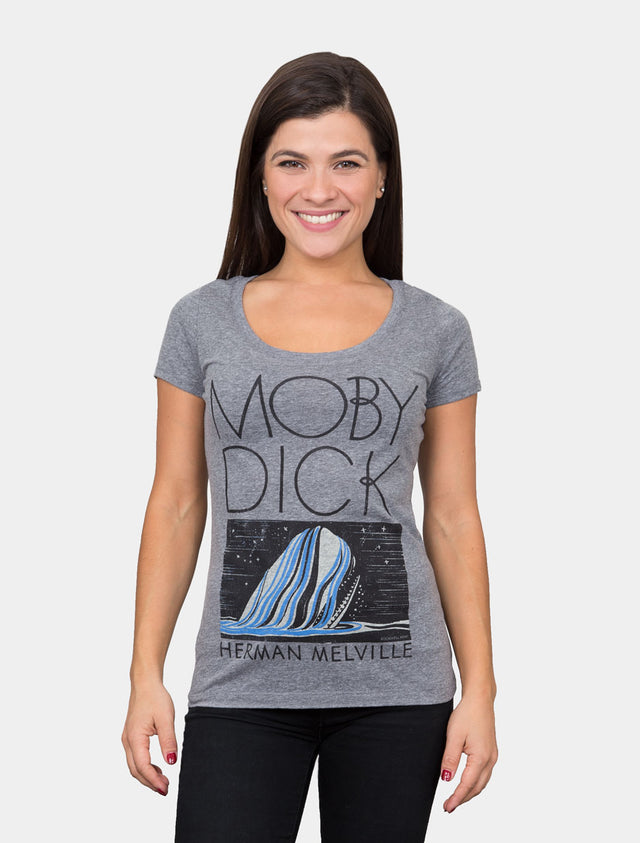 Moby-Dick unisex gray book t-shirt — Out of Print