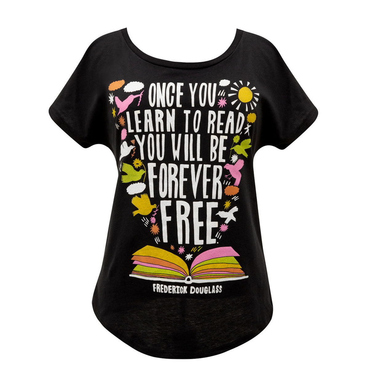 Frederick Douglass - Once You Learn to Read women's t-shirt — Out of Print