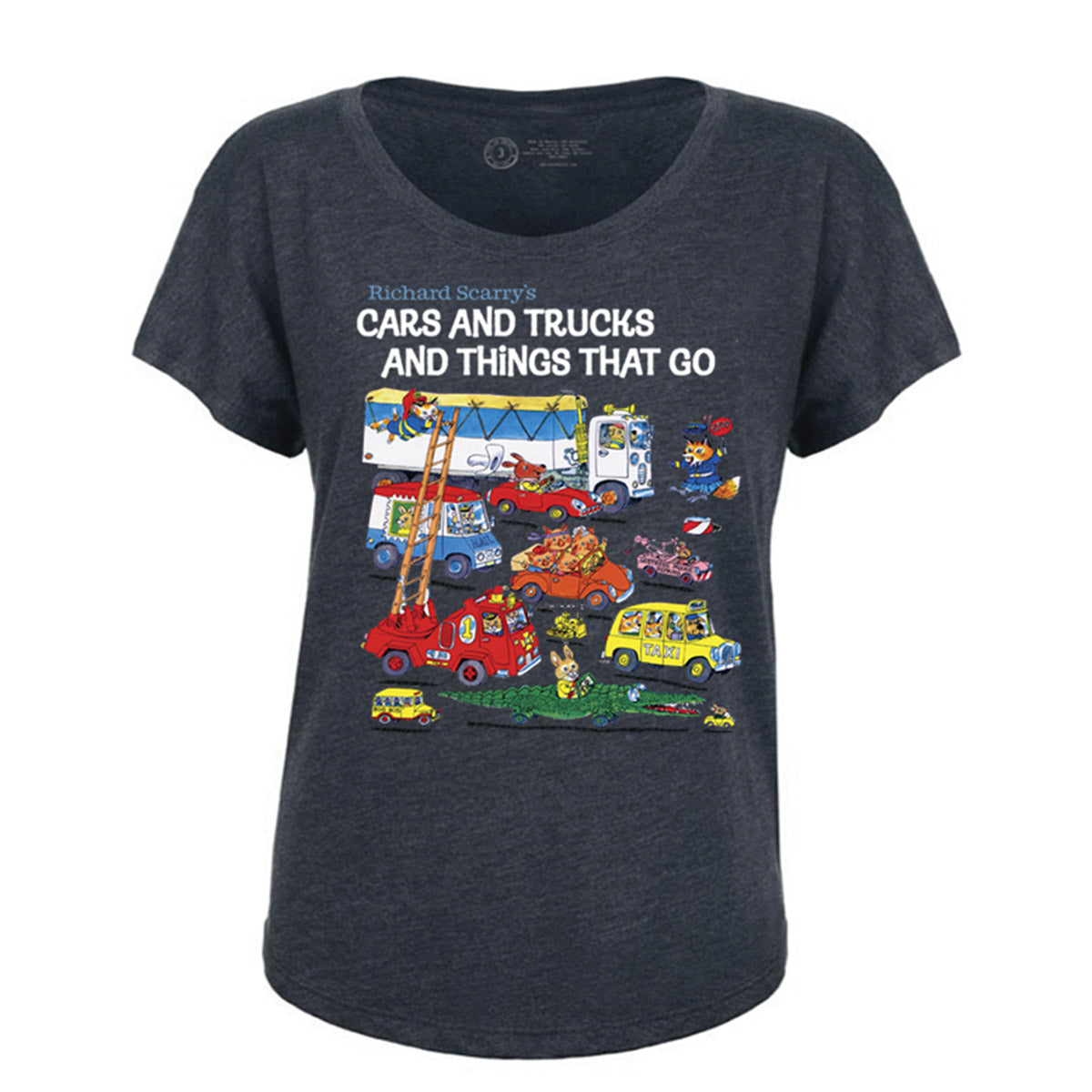 Richard Scarry - Cars and Trucks and Things That Go women's relaxed fit ...