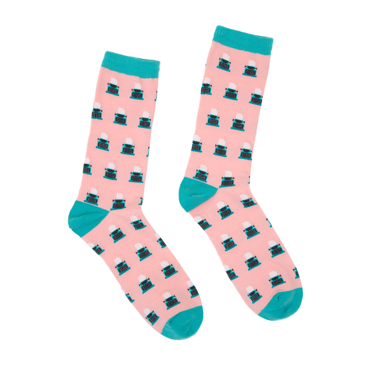 Write Life Typewriter adult socks — Out of Print