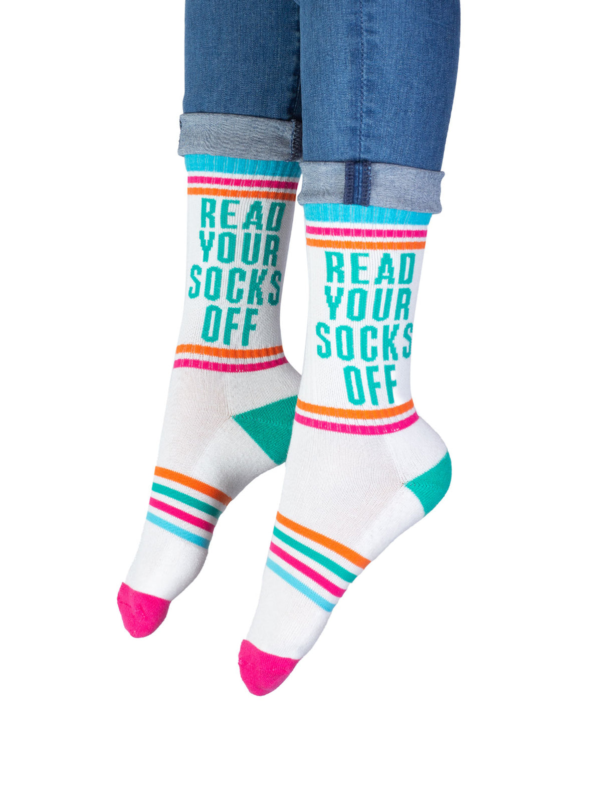 Read Your Socks Off gym socks — Out of Print