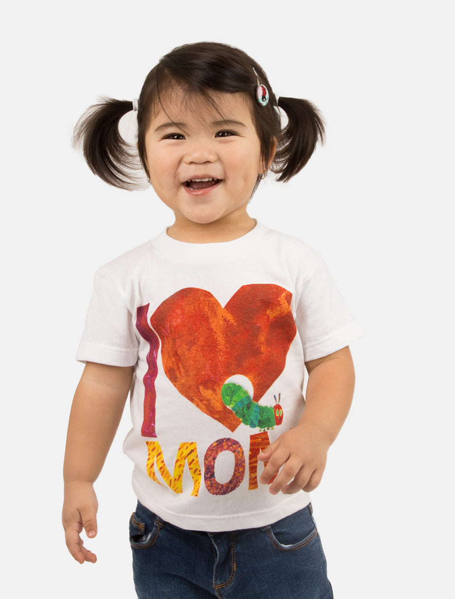 World of Eric Carle I Love Mom Very Hungry Caterpillar Kids' Tee — Out ...