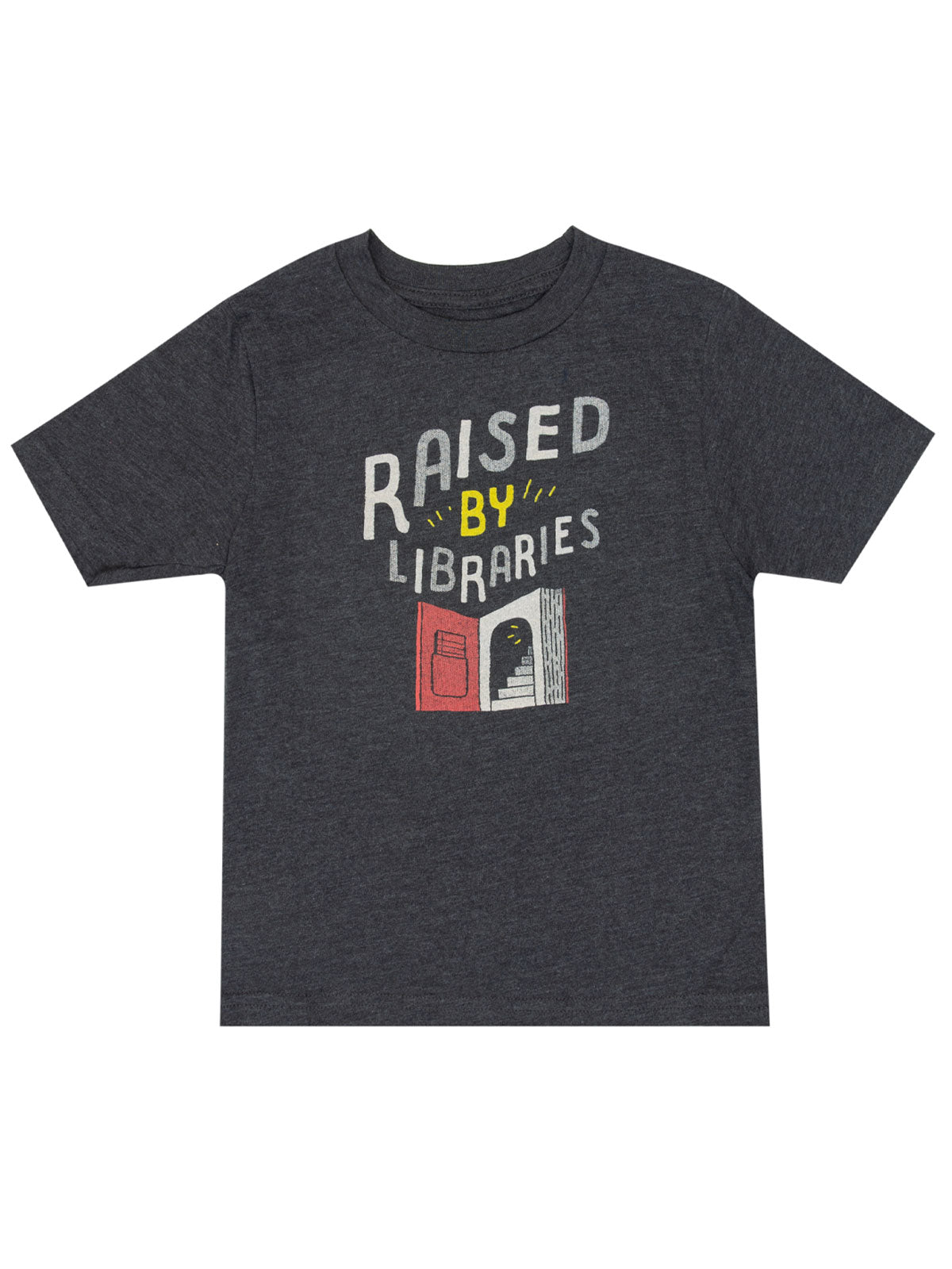Raised by Libraries kids t-shirt — Out of Print